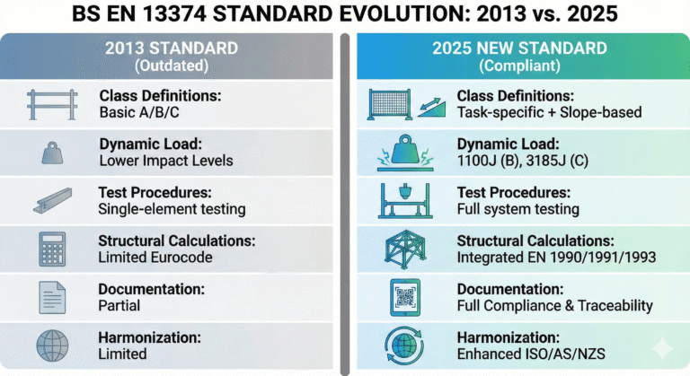 BS EN 13374:2025 – Updated Standard for Edge Protection